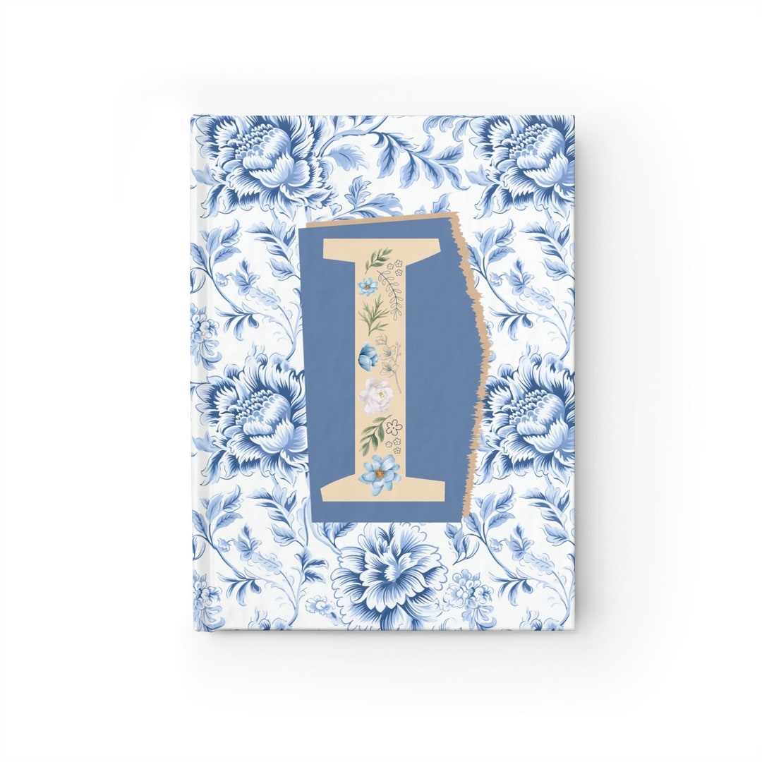 Initial Journal, Friendship Gift, Letter I, Travel Notebook, Stationary ...
