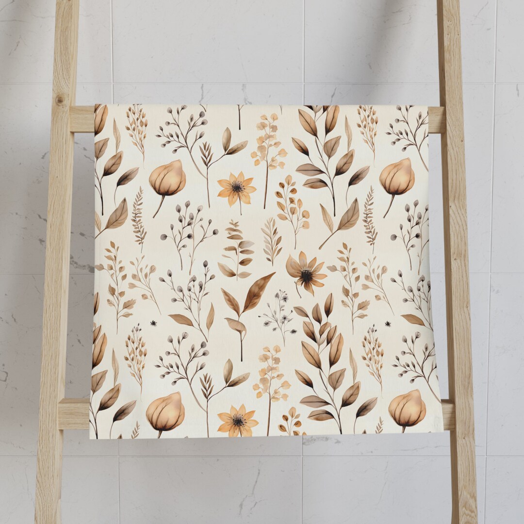 Fall Hand Towel, Fall Bathroom Towel, Fall Towel, College Apartment ...