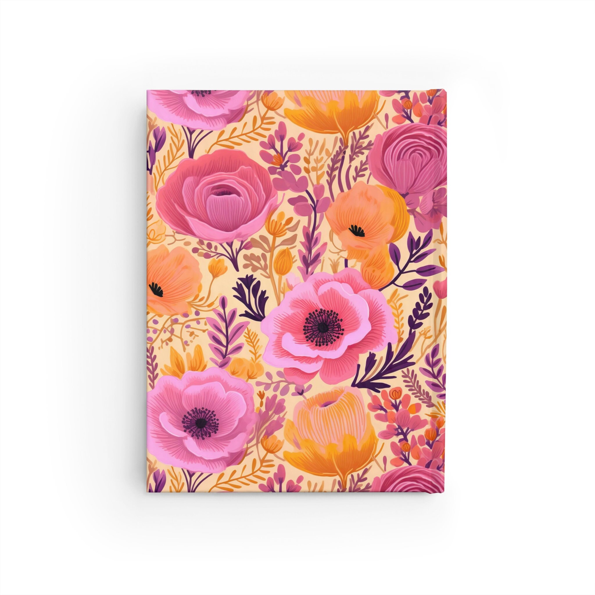 Flower Print Journal, Mothers Day Gift, Floral, Spring Notebook, for ...