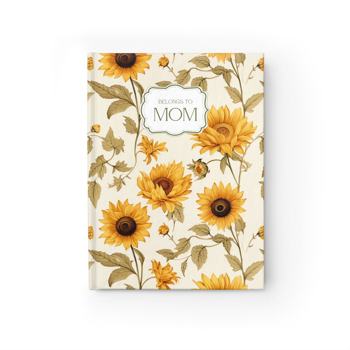 Sunflower Print Journal, Mothers Day Gift, Floral, Spring Notebook, for ...