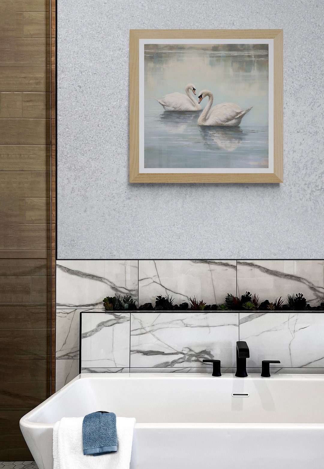 Swan Art Print, Vintage Style Swan Art, Victorian, Swan Decor, Swans ...