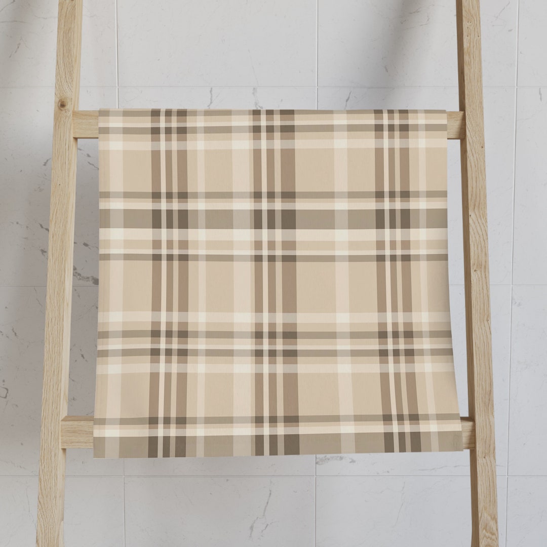 Fall Plaid Tea Towel, Autumn Tea Towel, Fall Kitchen Decor, Plaid ...