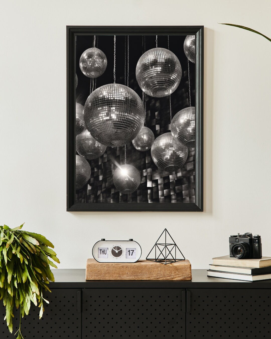 Disco Ball Art Print, Groovy Disco Wall Art, Funky Art Print, Disco Art ...