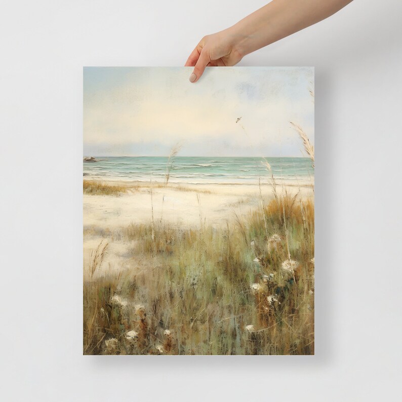 Beachfront Art Print, Spring Wall Art, Springtime - Etsy