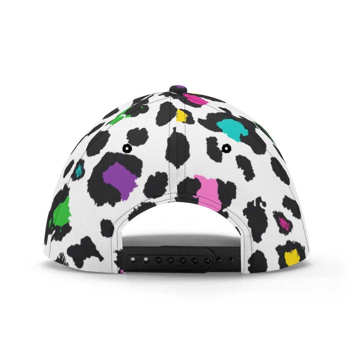 Confetti Leopard Print Hat for Women Cute Neon Rainbow Cheetah Print ...