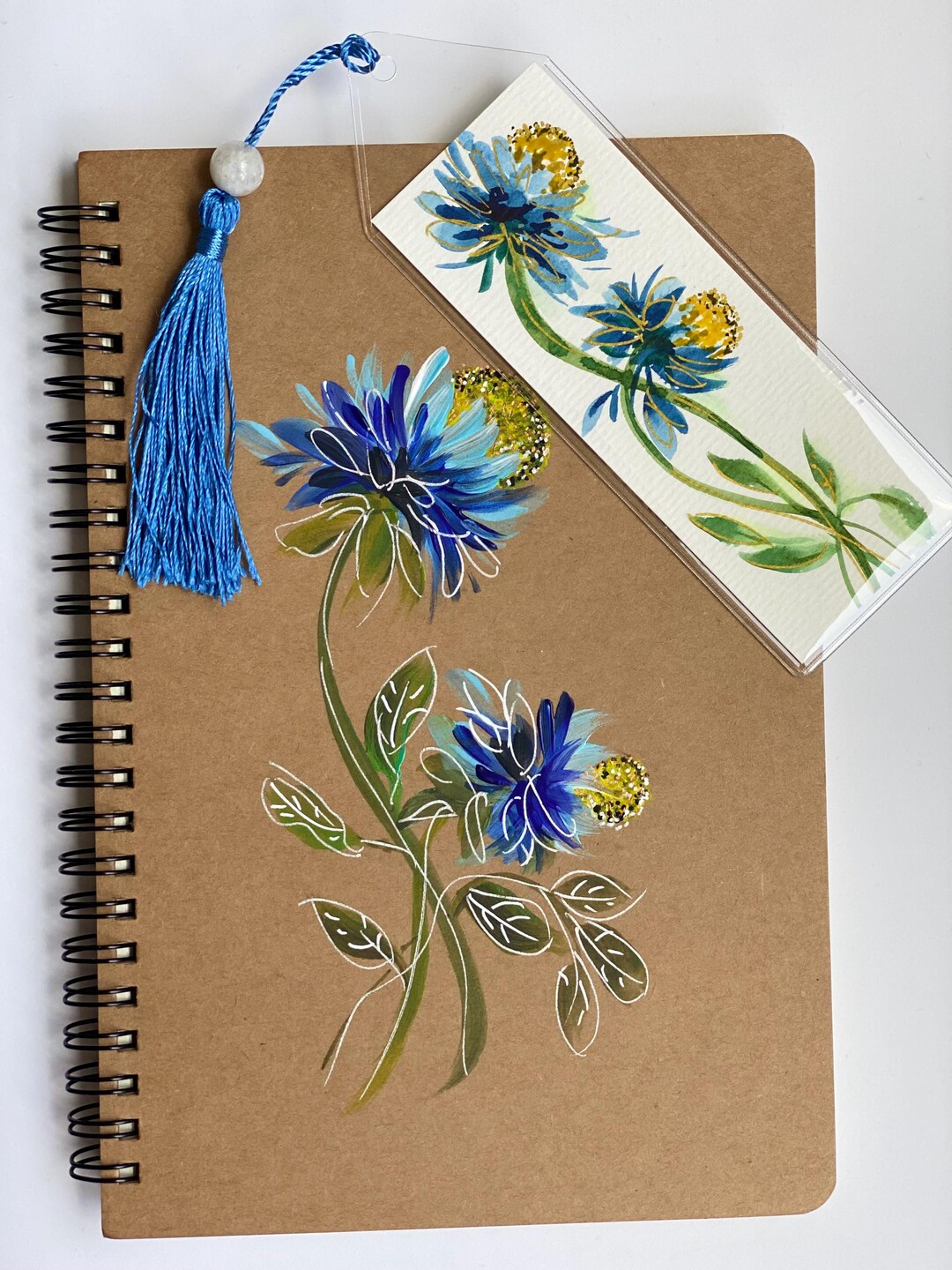 Diaries Notebook Portada Pintada a Mano - Etsy