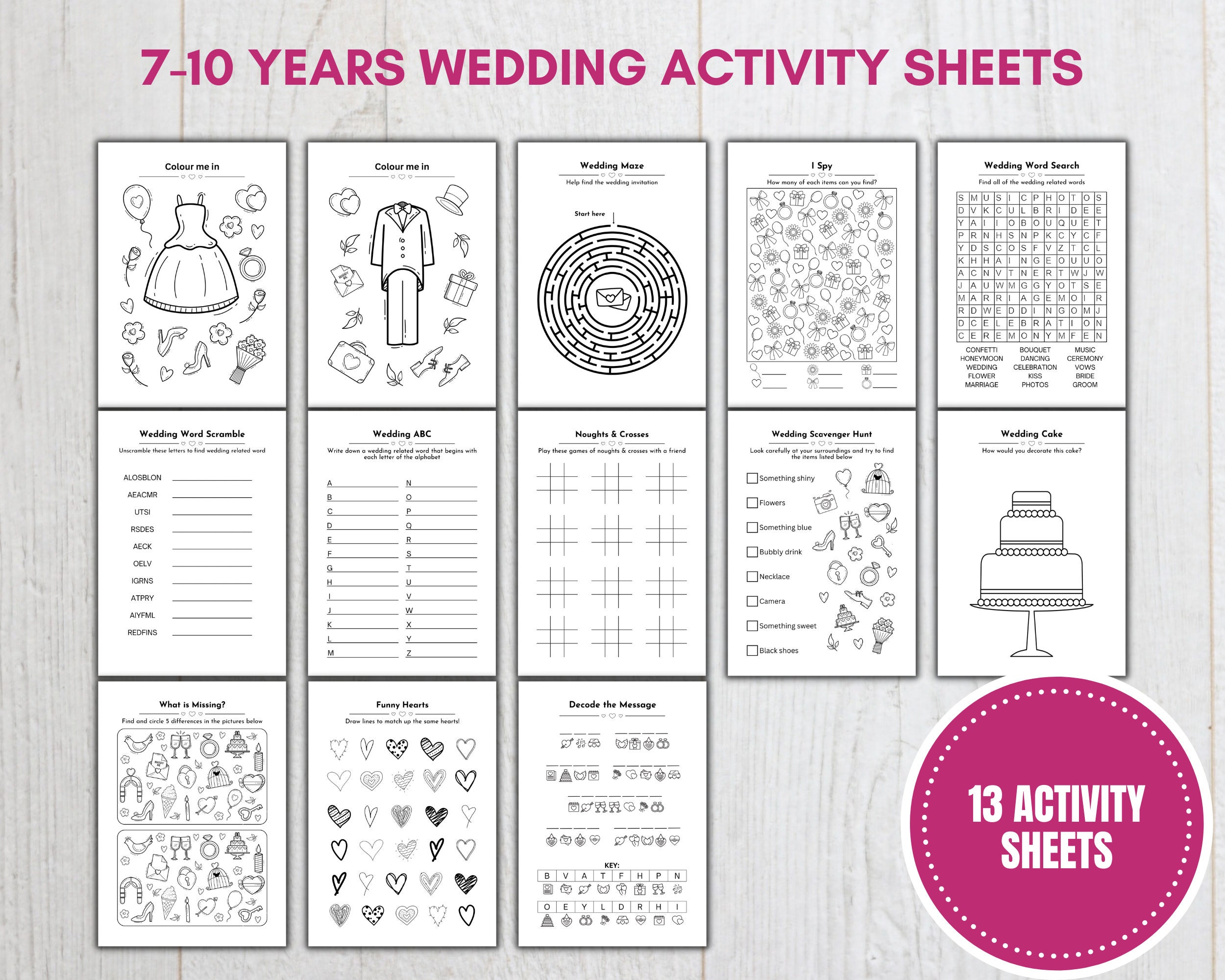 Kids' Activity Book for Wedding: A Fun Way to Keep Young Guests Engaged ...