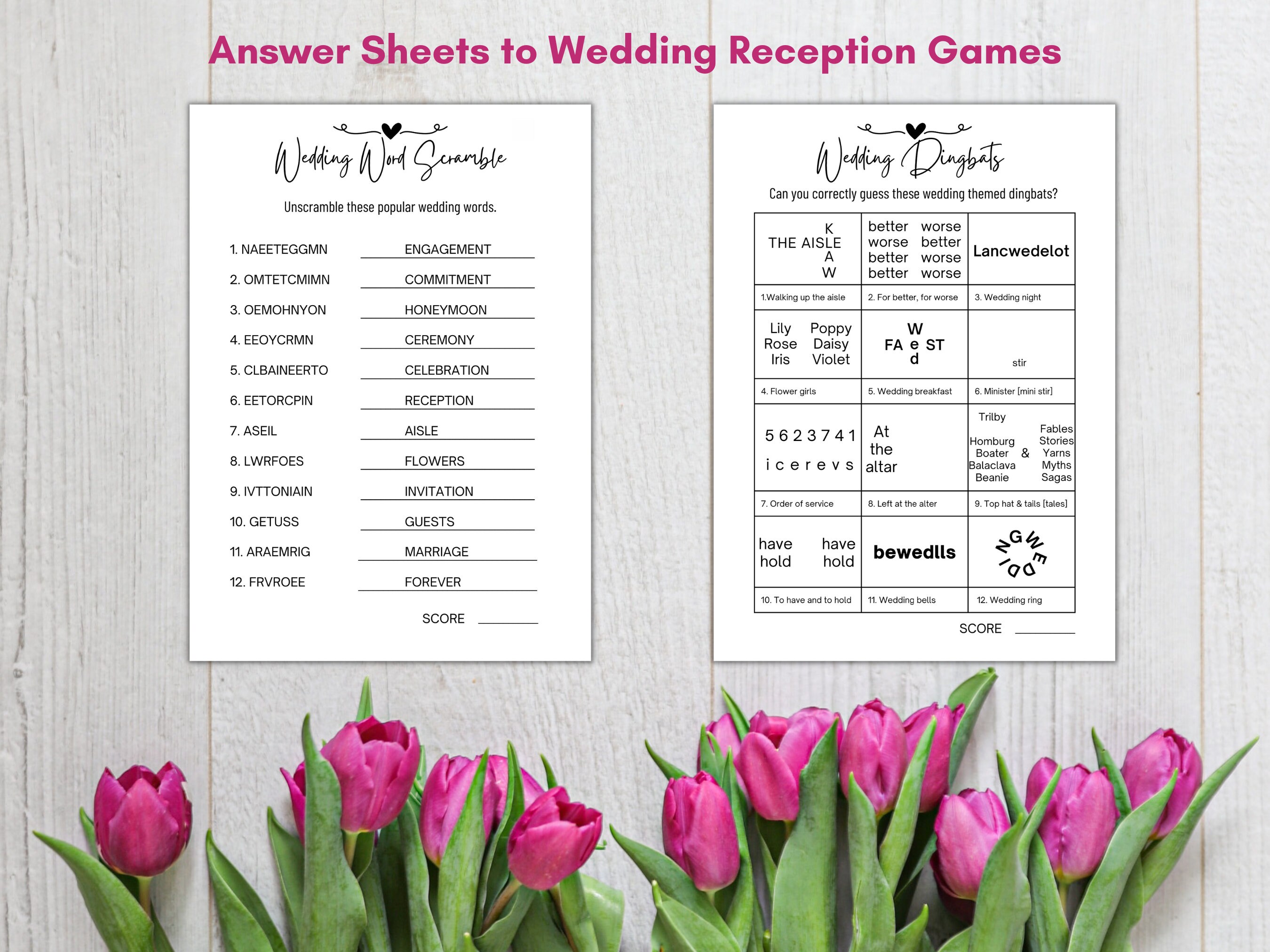 Unique Wedding Reception Games Bundle for Memorable Weddings - Etsy UK