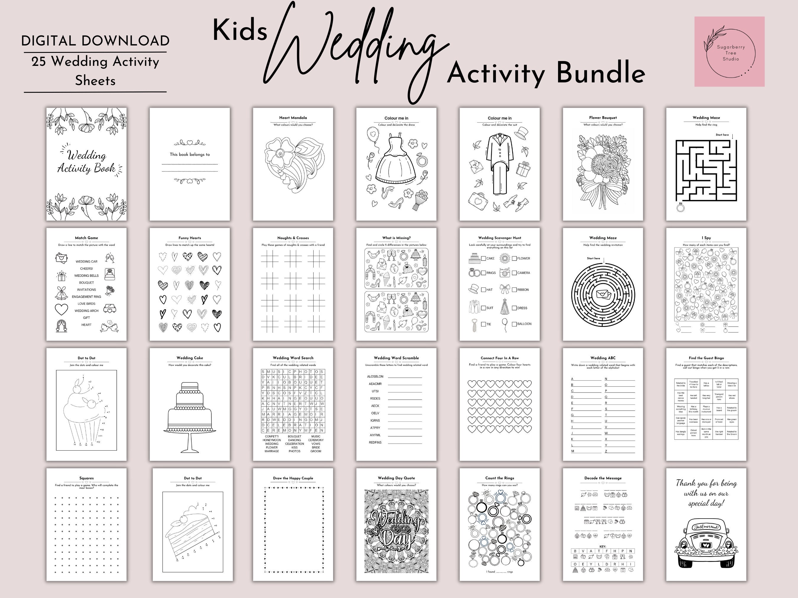 Ultimate Kids Wedding Activity Bundle: All-in-one Set to Keep - Etsy