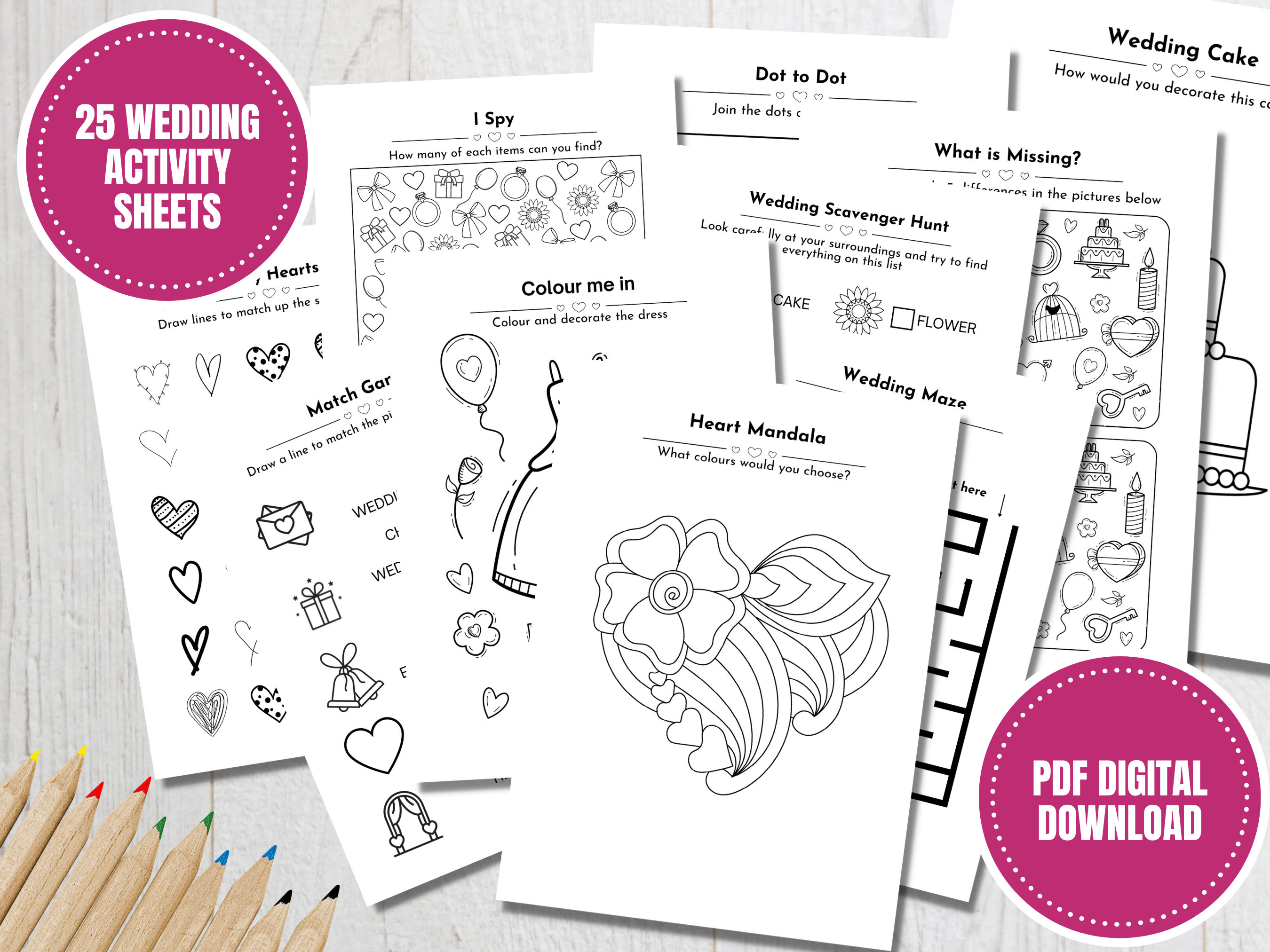 Ultimate Kids Wedding Activity Bundle: All-in-one Set to Keep - Etsy