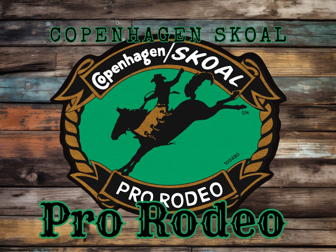 Copenhagen Skoal Rodeo Sticker Vintage Remake - Etsy