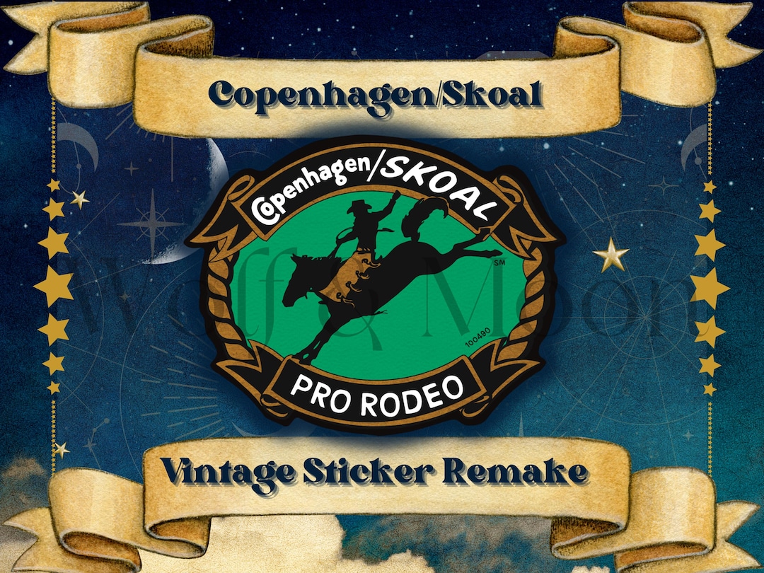 Copenhagen Skoal Rodeo Sticker Vintage Remake - Etsy