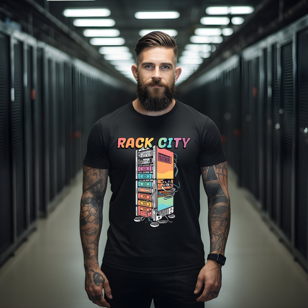 Rack City IT Shirt Sysadmin Netadmin Cyber Computing Homelab ...