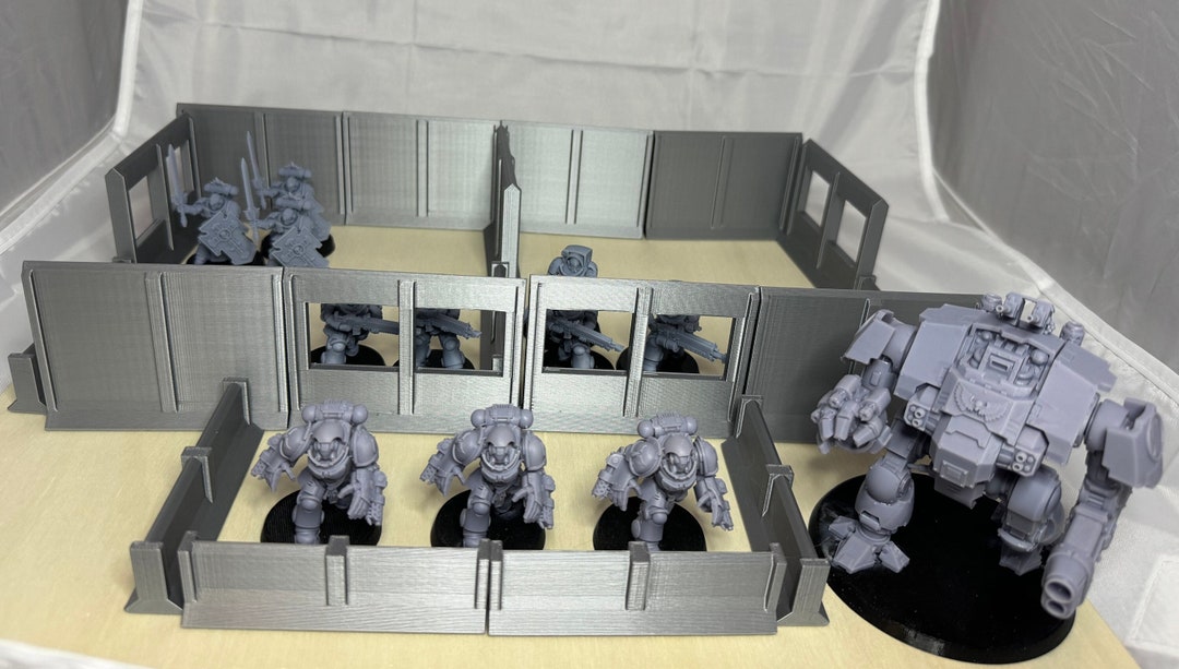 T-wall 3D Printed Wargaming Table Top Terrain Kit 24 Pieces - Etsy