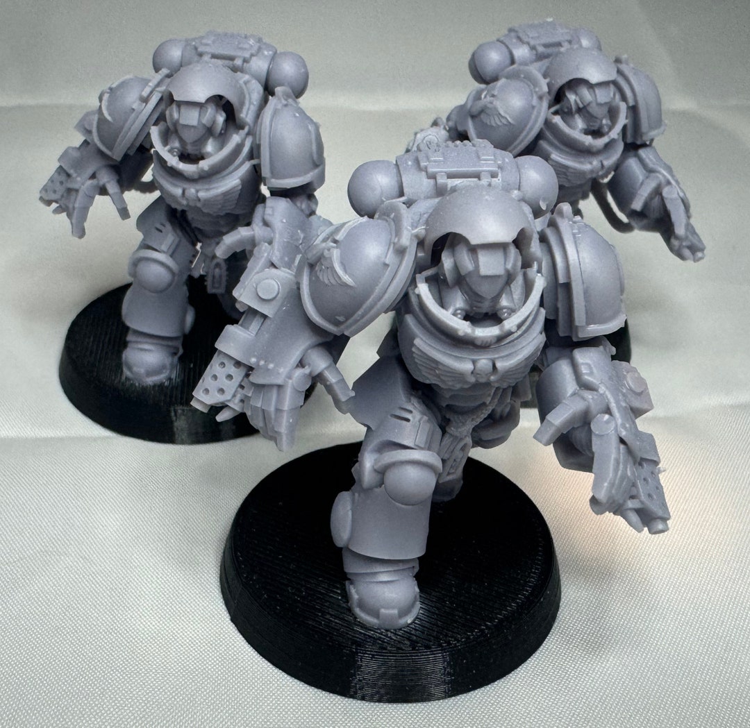 Aggressive Space Soldiers 3D Printed Miniature Proxies X3 Model Kit - Etsy