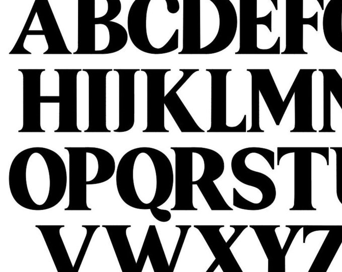 32_custom_lettering_number - Etsy