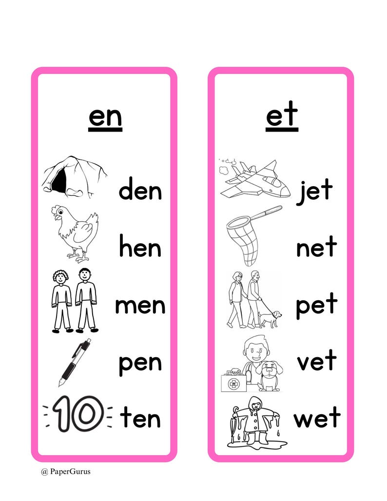 D15_montessori-inspired CVC Word Lists | Phonetic Learning | Digital ...