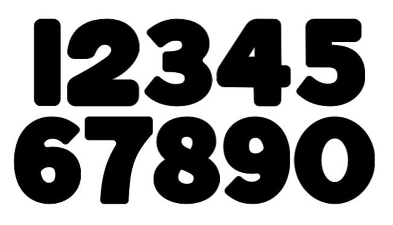 34_lettering / Numbers /fancy/ Customize / Die Cut / Cardstock / Banner ...