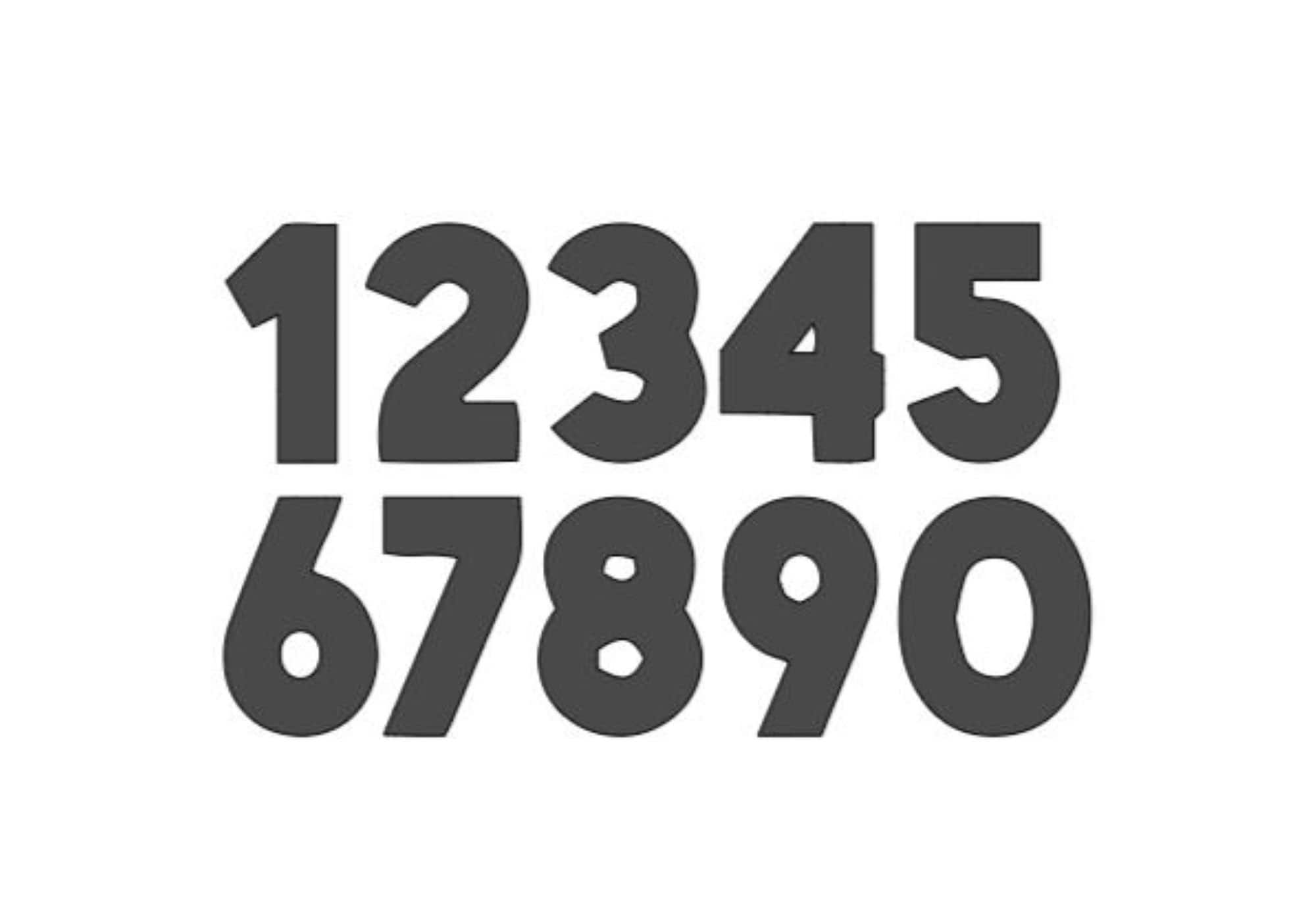 16_lettering / Numbers /fancy/ Customize / Die Cut / Cardstock / Banner ...