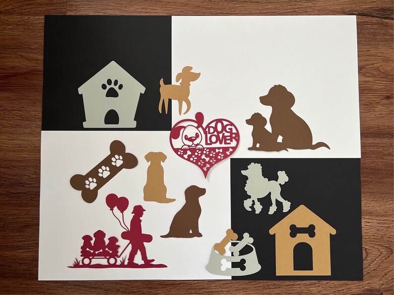 Dog Cutouts/die Cut/cardstock/scrapbooking/poster/bulletin Board ...
