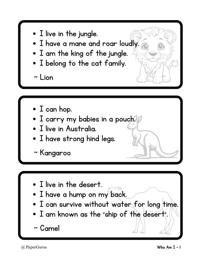 D32_who Am I: Animal Edition | Brain-teasing Fun | Educational ...