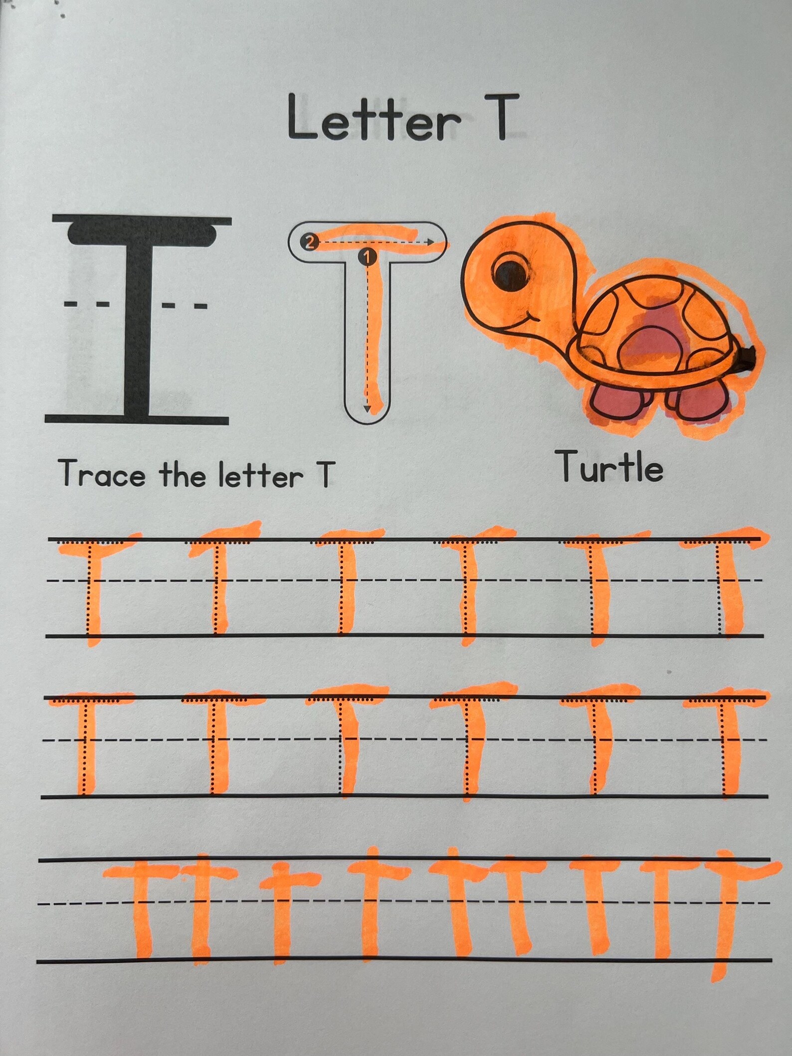 D3_printable Capital Letter Tracing/digital ABC Tracing Worksheet ...