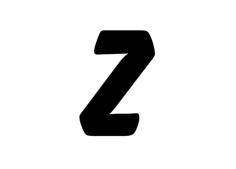 Printable A-Z Letter Templates: 5" Uppercase Outlines (PDF Download) - Etsy