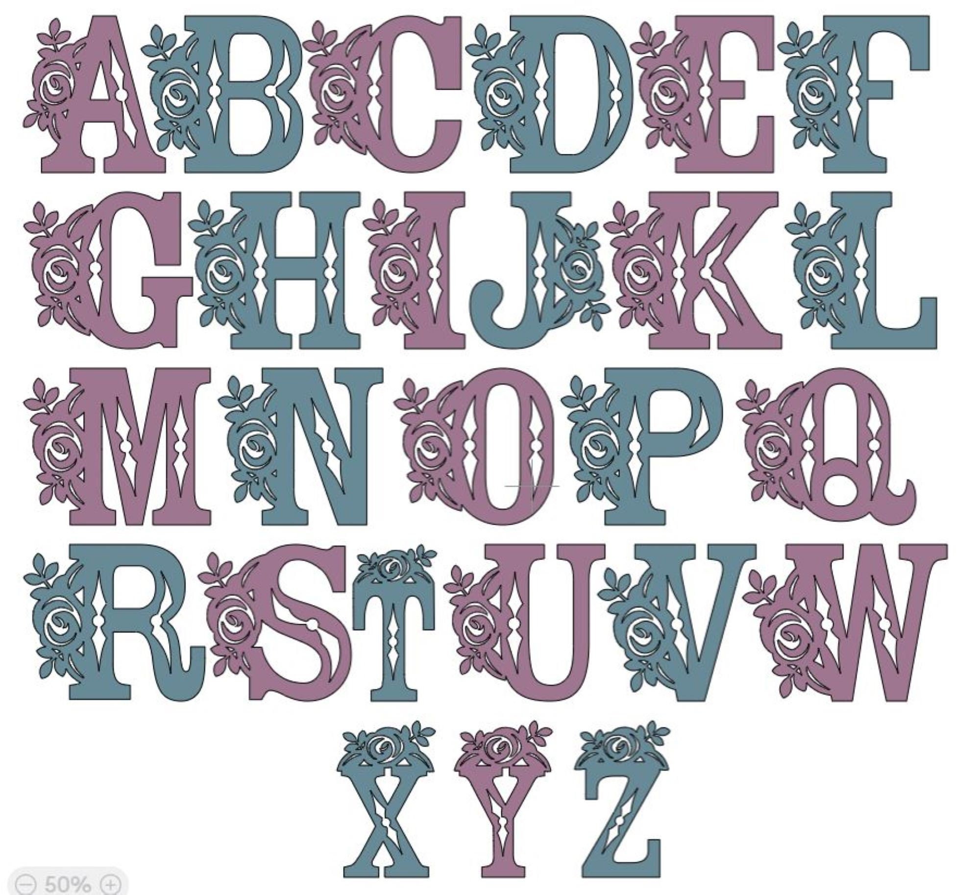 24_lettering/monster/cute/customize/die Cut/cardstock/banner/poster ...