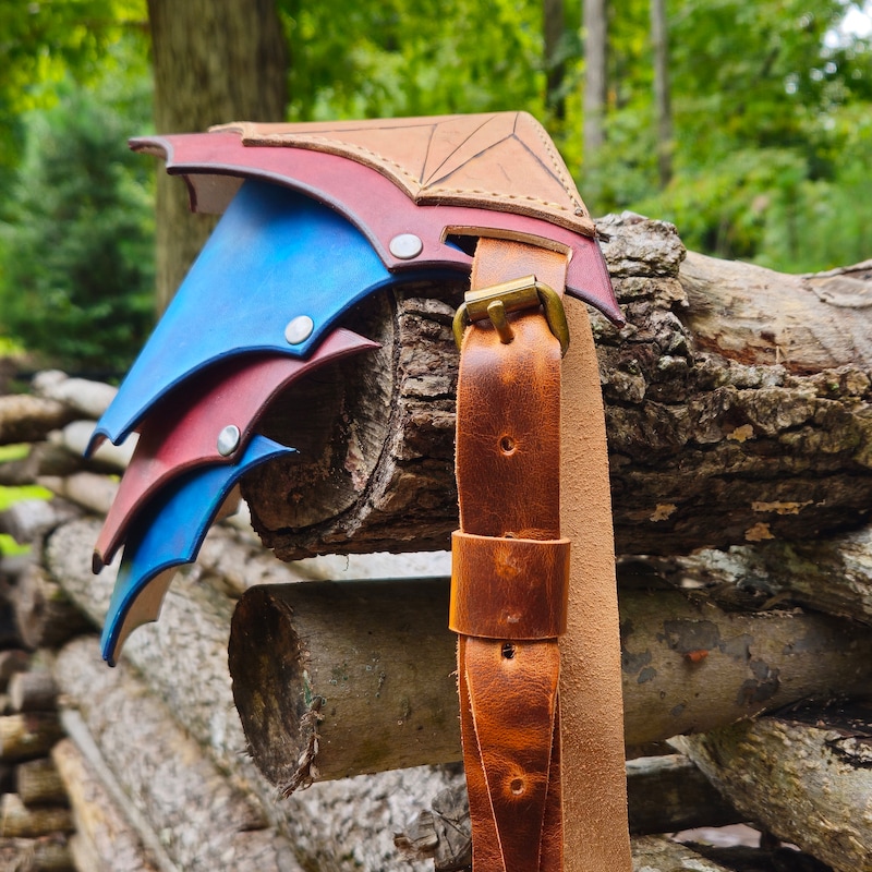 Leather Pauldron - Etsy