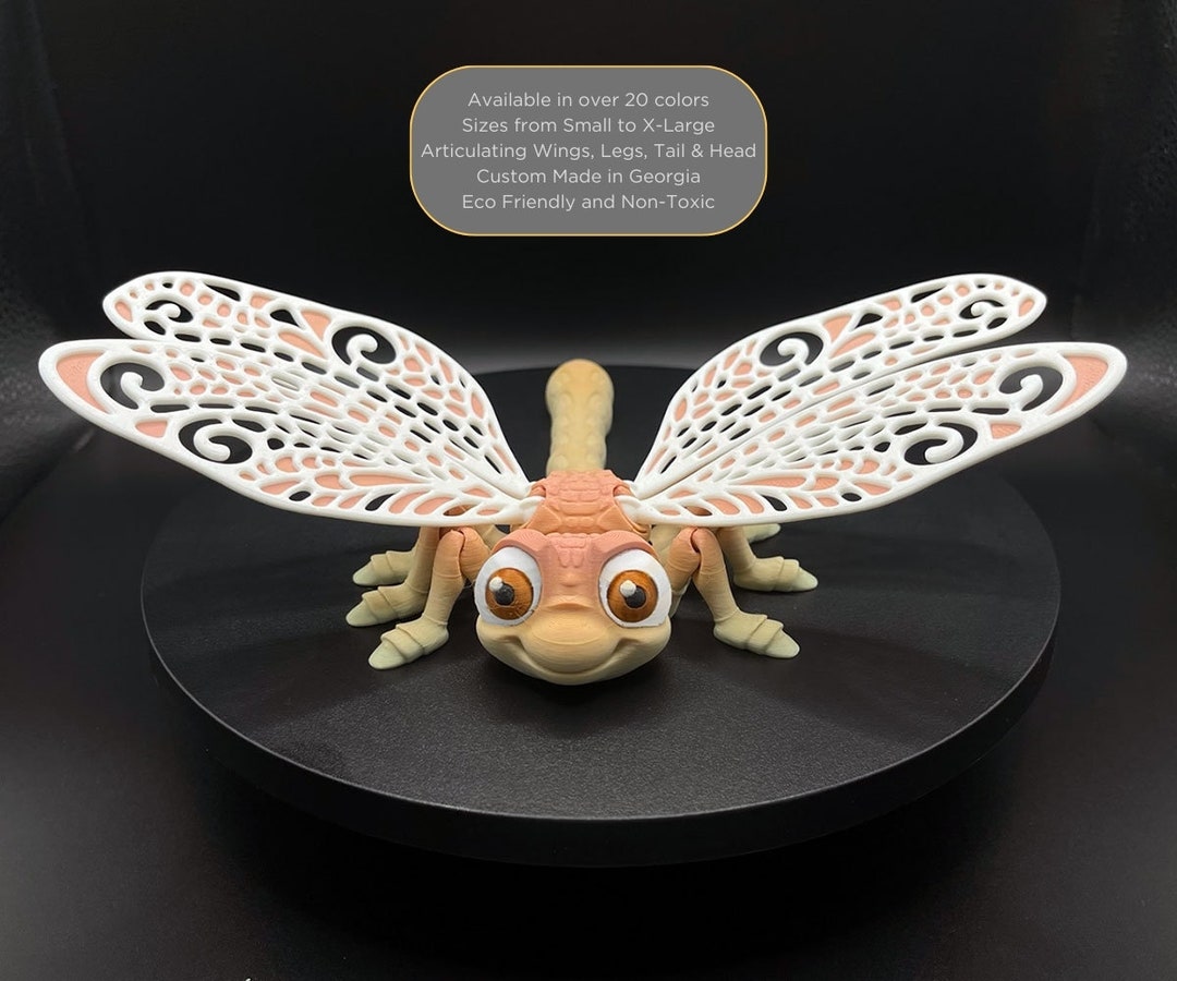 Dragonfly Gift Stim Articulated Fidget 3D Printed Desk Toy High Quality ...