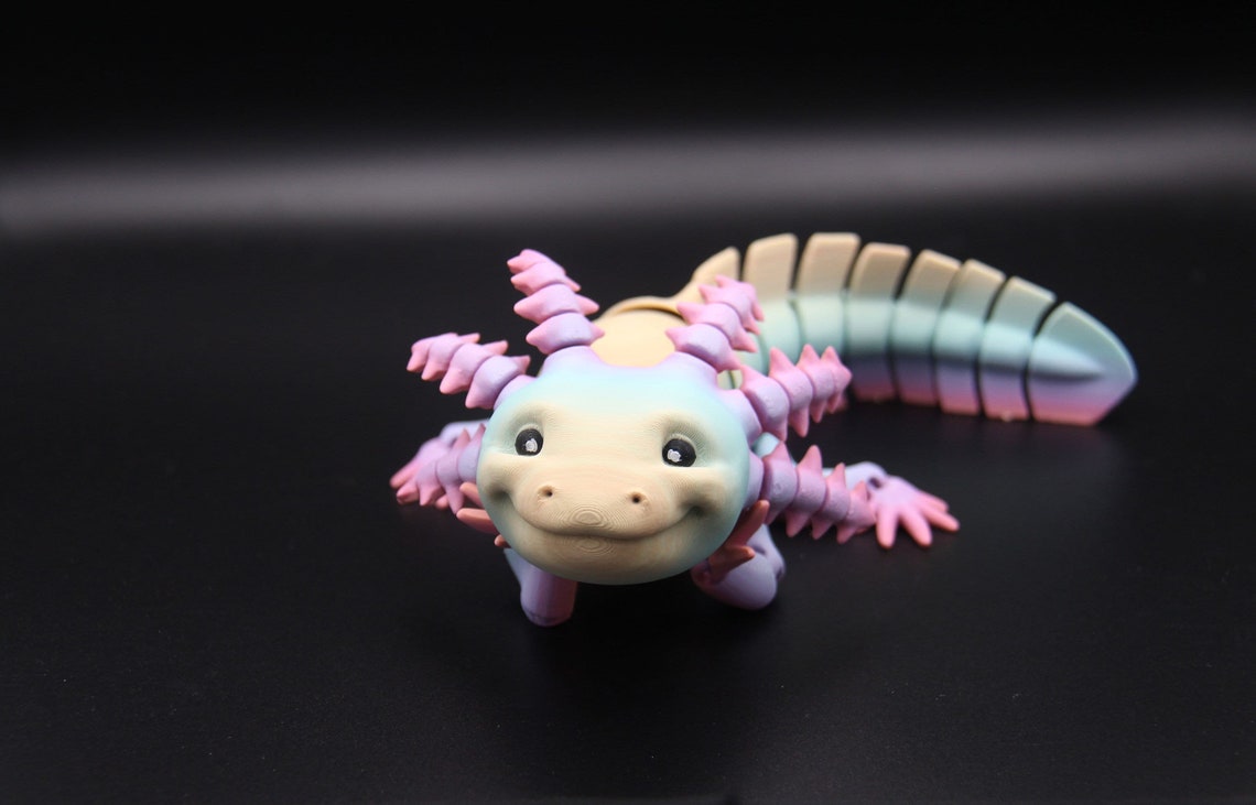 Axolotl High Quality 3D Printed Articulated Axolotl Fidget - Etsy