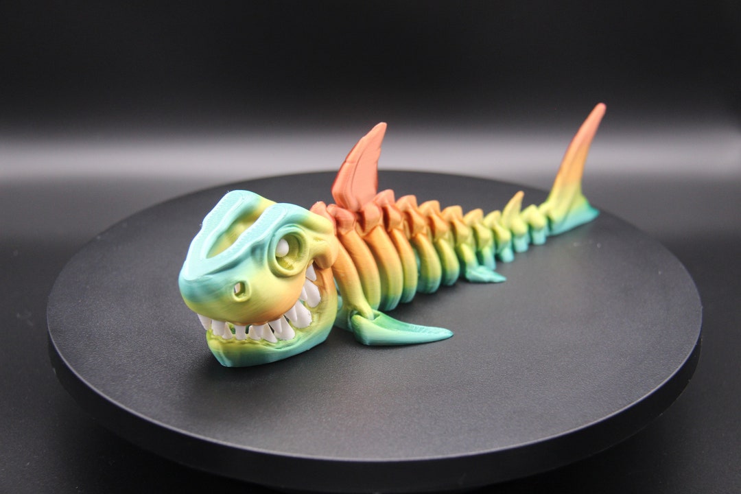 Shark Articulating 3D Printed Toy Unique Marine Gift for Boys - Etsy