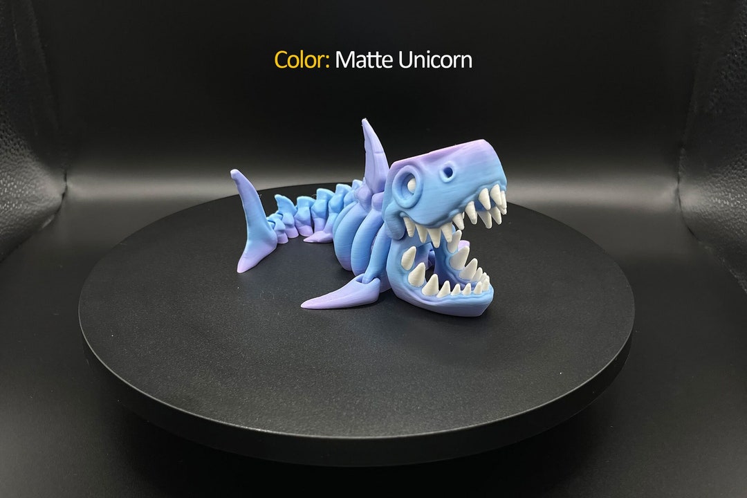 Shark Articulating 3D Printed Toy Unique Marine Gift for Boys Girls ...