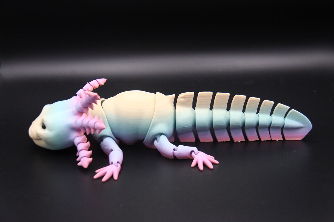 Axolotl High Quality 3D Printed Articulated Axolotl Fidget - Etsy