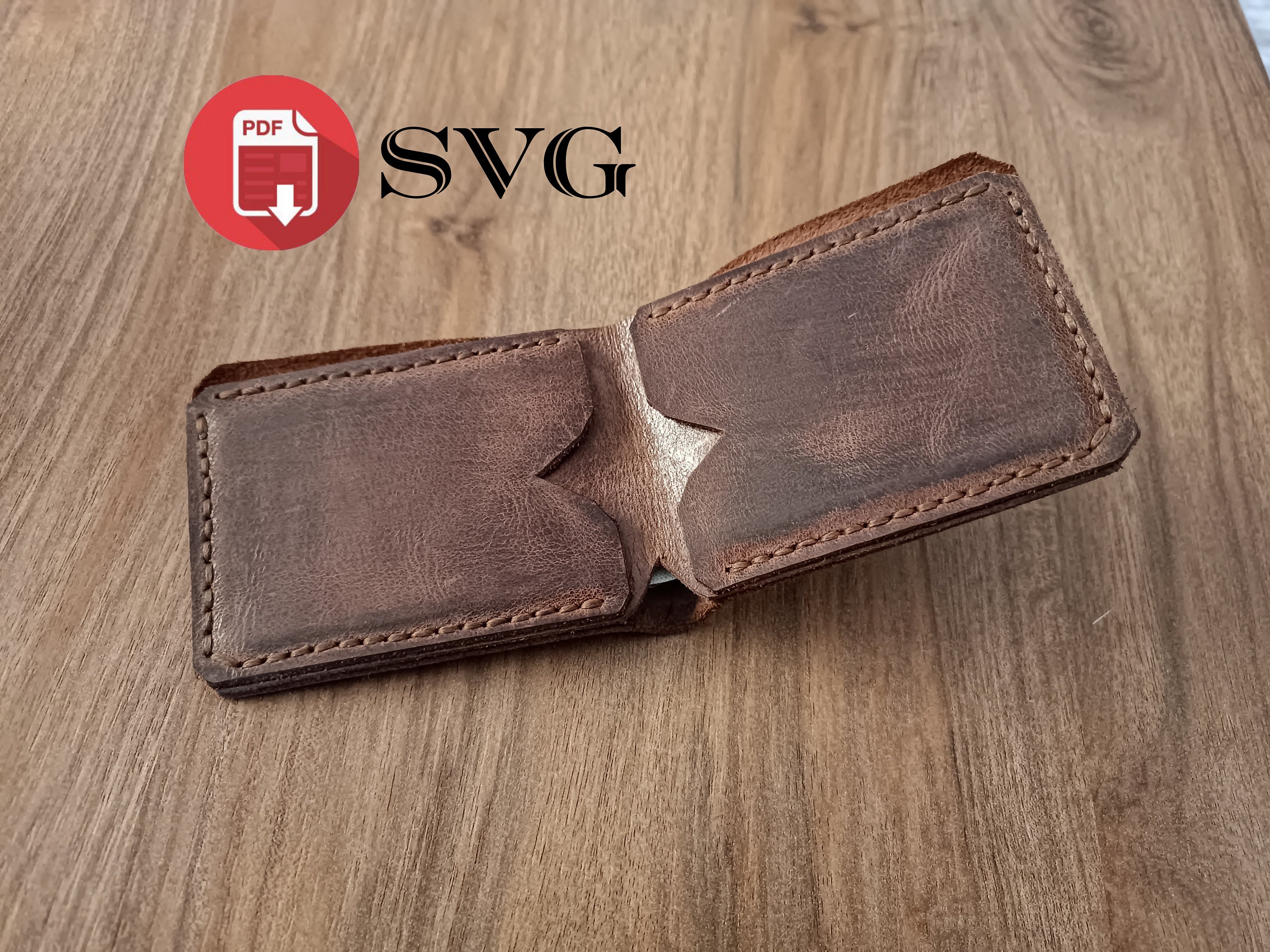 Wallet Template. Leather Cash Wallet Pattern. Money Wallet Pattern ...