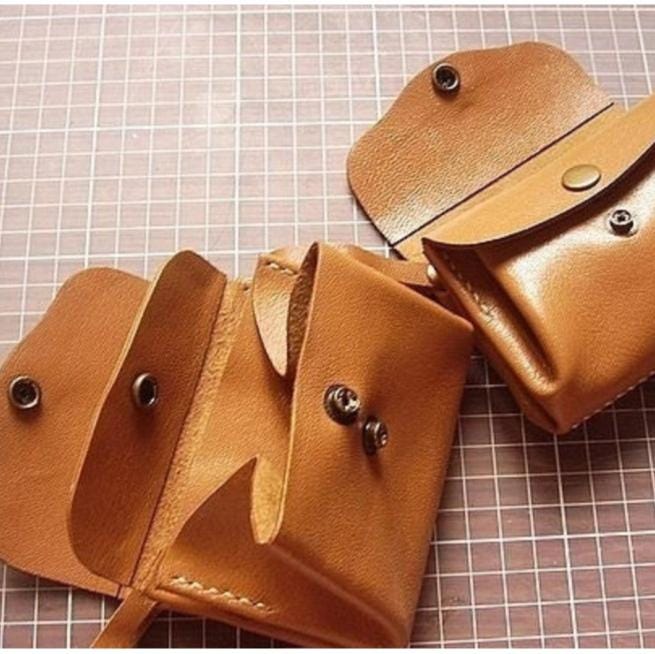 Leather Accordion Coin & Card Wallet Pattern (PDF) - Etsy