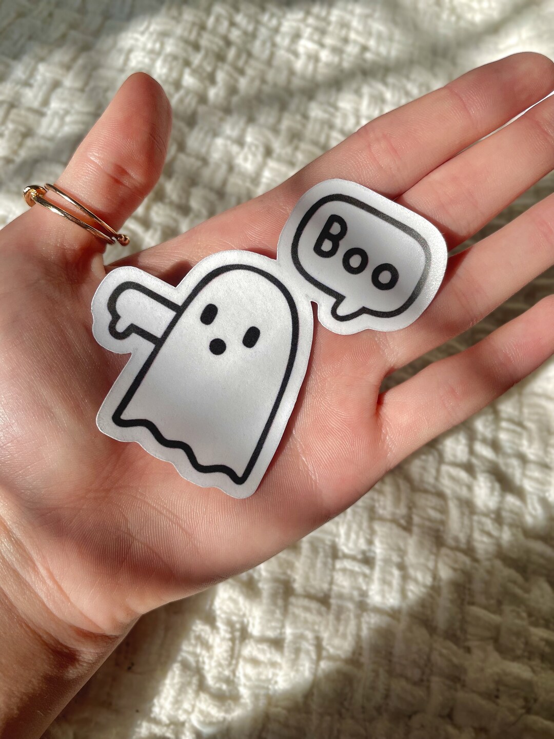 Ghost Boo Sticker, Trendy, Cute, Personalized, Customizable, Decal ...