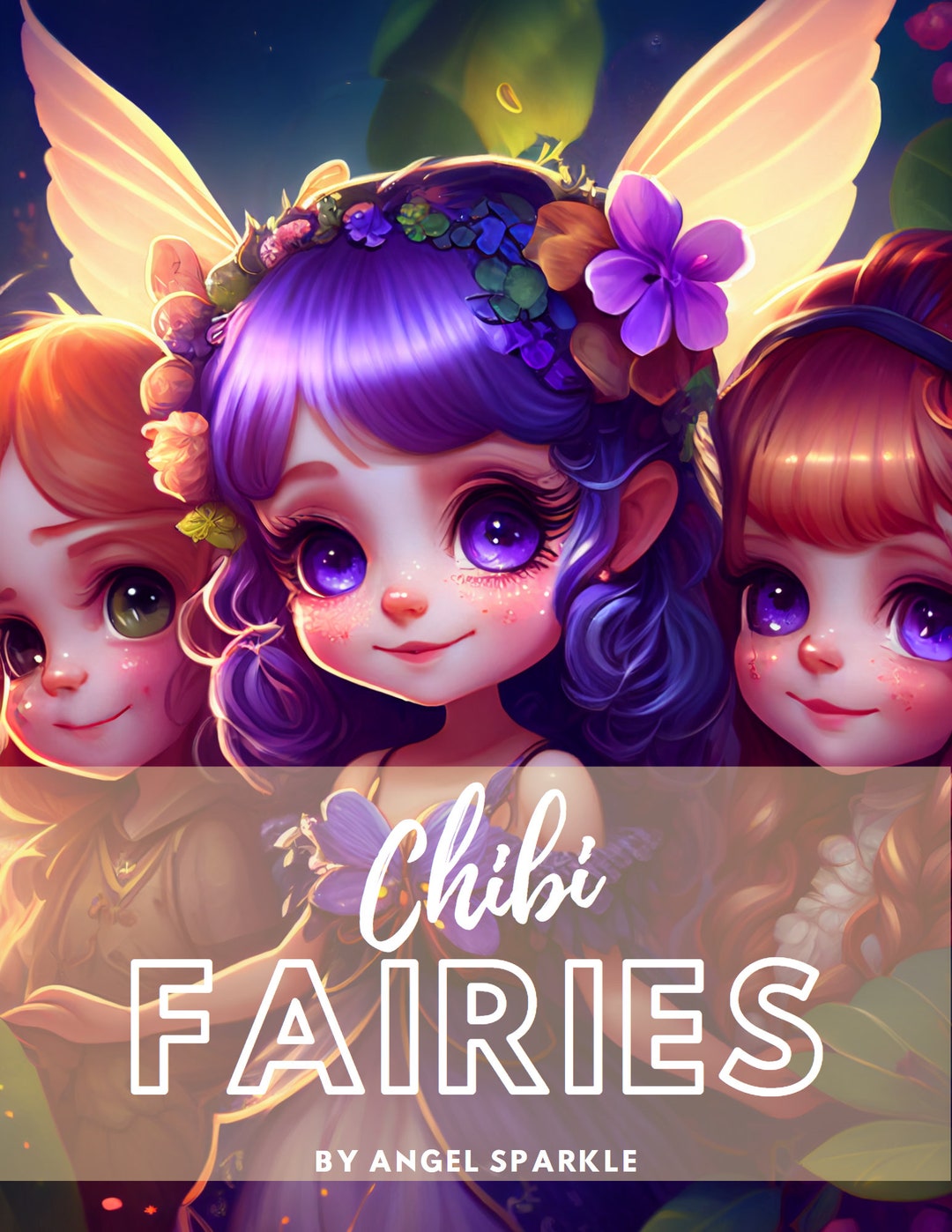 Chibi Fairies Coloring Book - Etsy