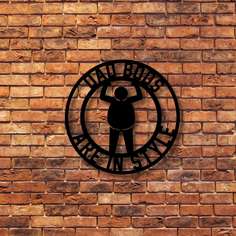 Dad Bod Metal Sign Custom Dad Bod Decor Personalized Dad Bod - Etsy