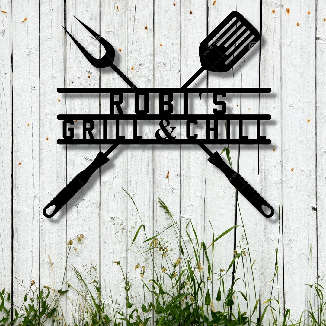 Custom Grill Sign, Fathers Day Sign, Custom Metal Sign, Sign for Dad ...