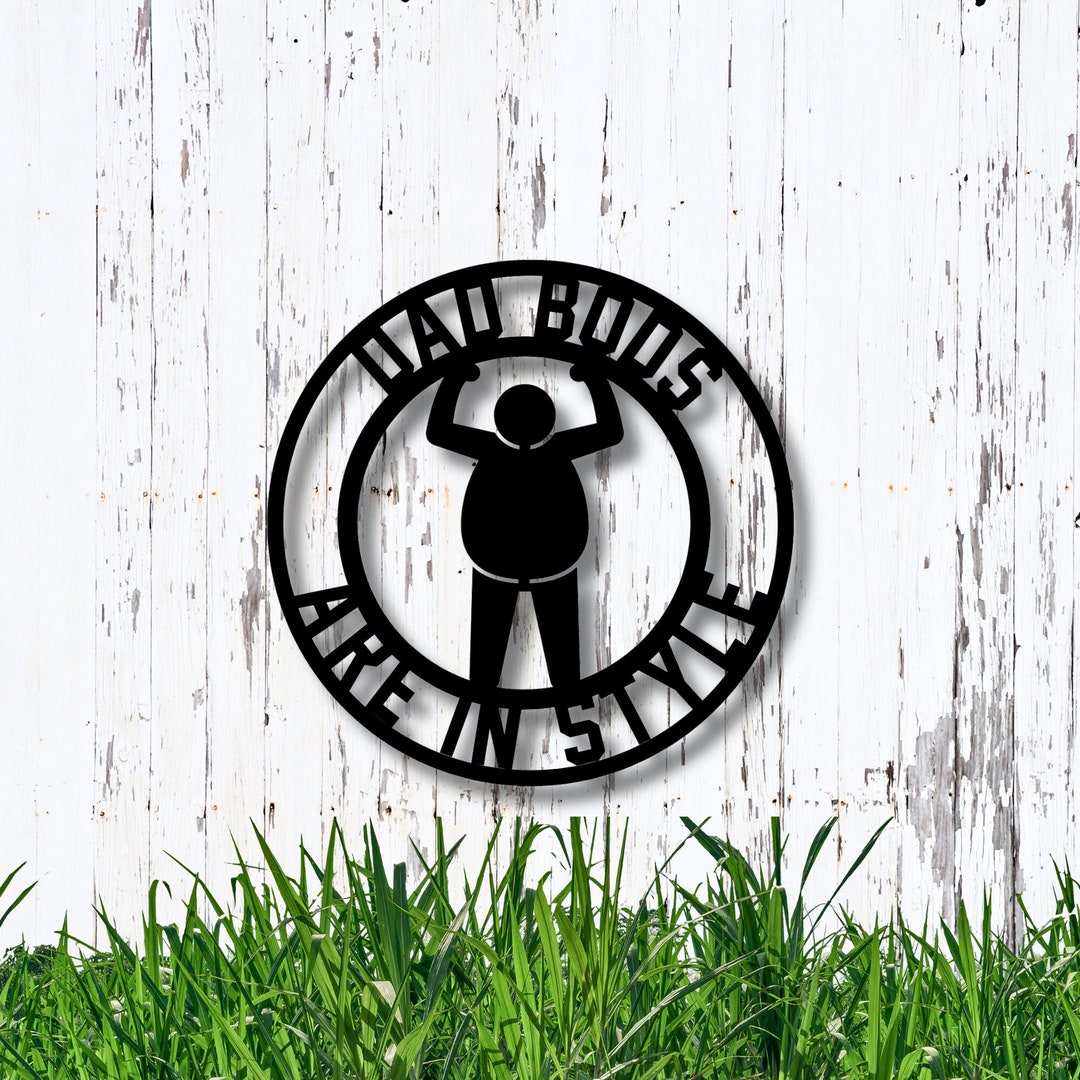 Dad Bod Metal Sign, Custom Dad Bod Decor, Personalized Dad Bod Sign ...