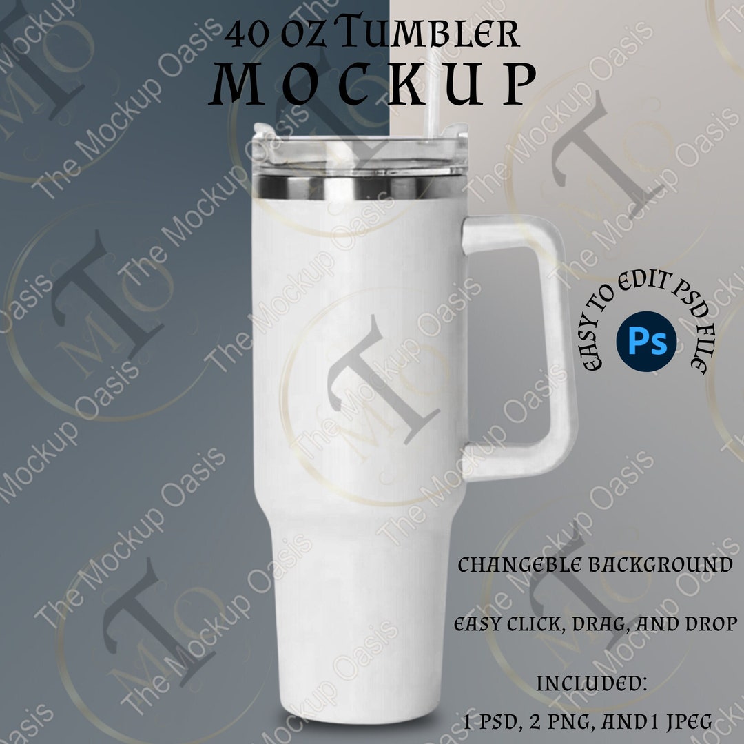 40 Oz Tumbler Smart Object Mockup/ Photoshop, Photopea,affinity ...