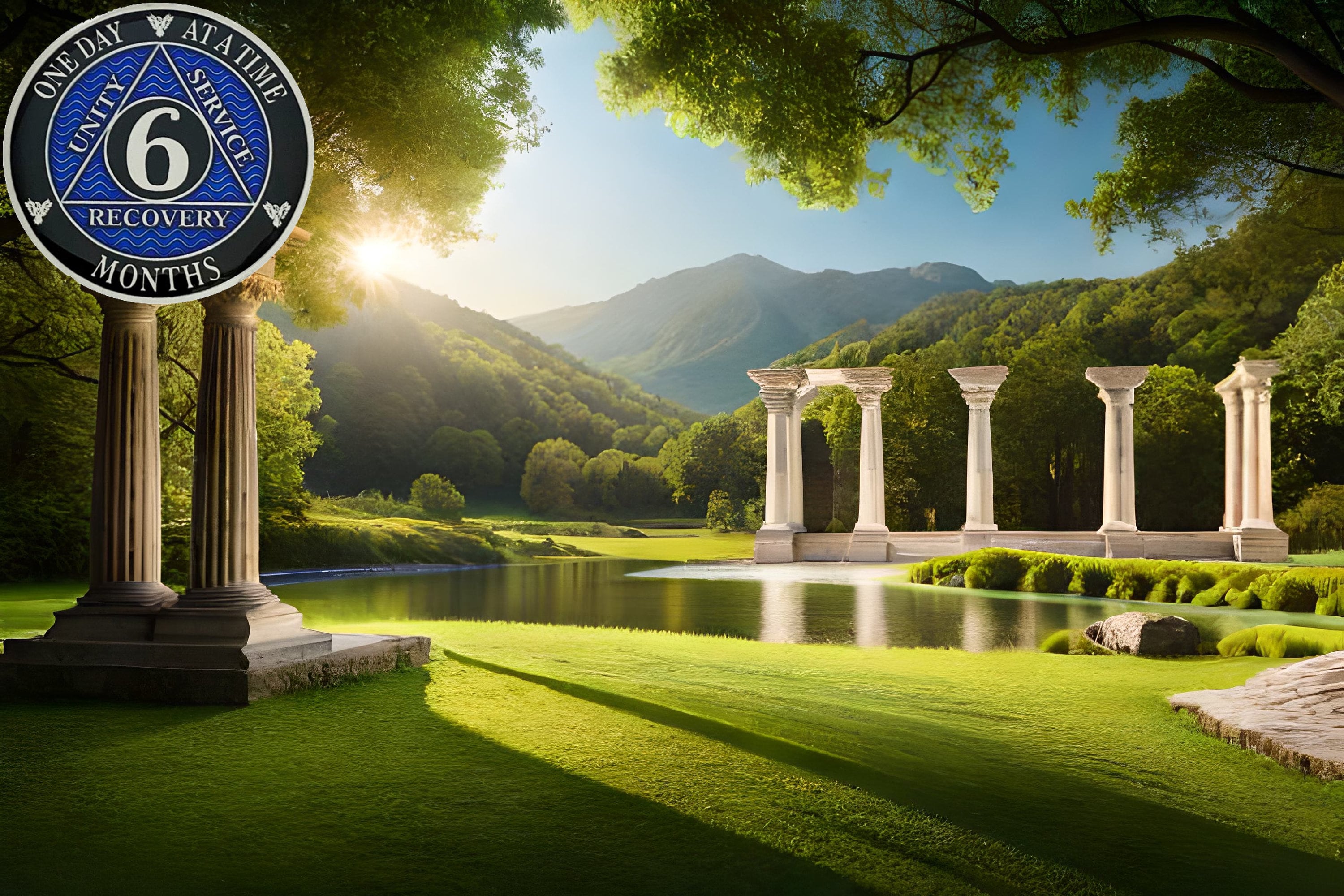 Alcoholics Anonymous Zoom Backgrounds Ancient Forest 6 Months - Etsy UK