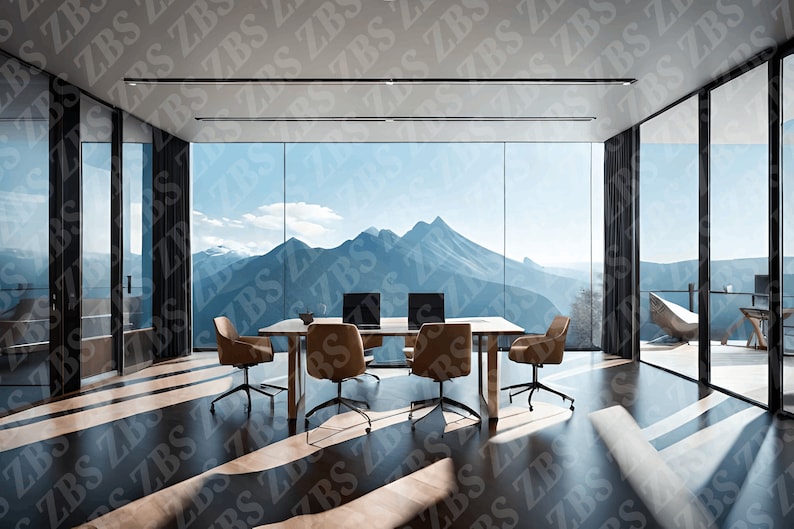 Modern Office Backgrounds, Virtual Meeting Backgrounds Bundle of 8 for ...