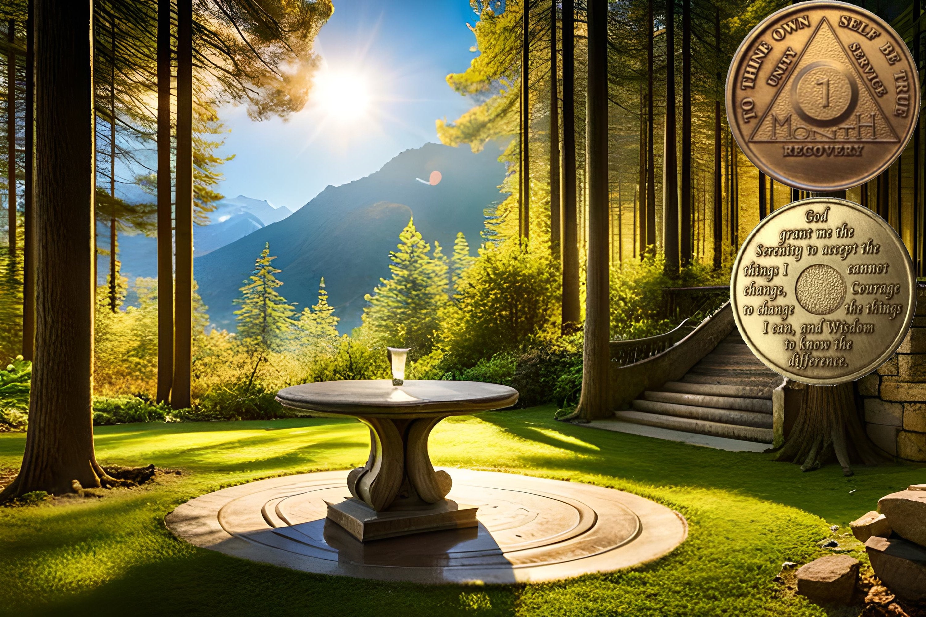 Alcoholics Anonymous Zoom Backgrounds Ancient Forest 1 Month - Etsy Ireland