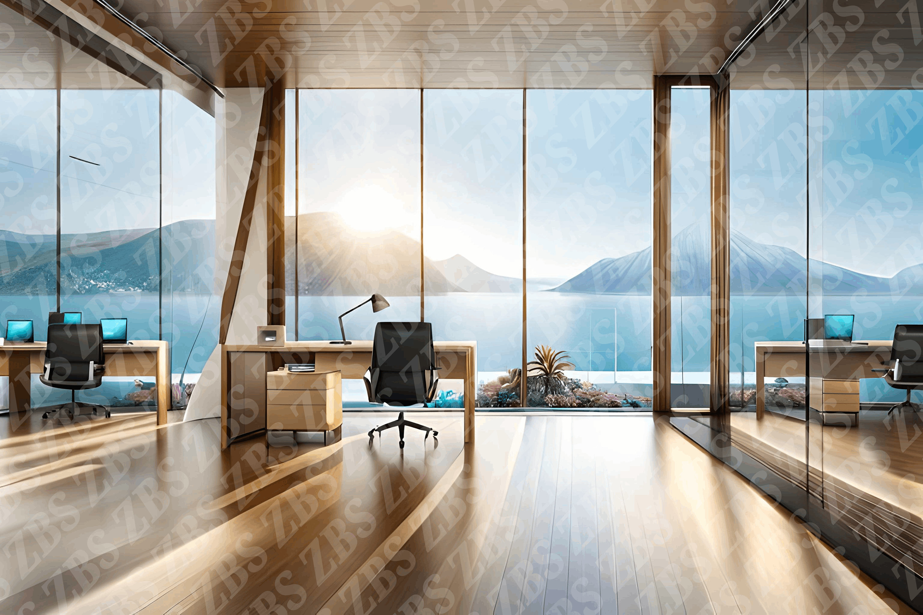 Modern Office Backgrounds, Virtual Meeting Backgrounds Bundle of 8 for ...