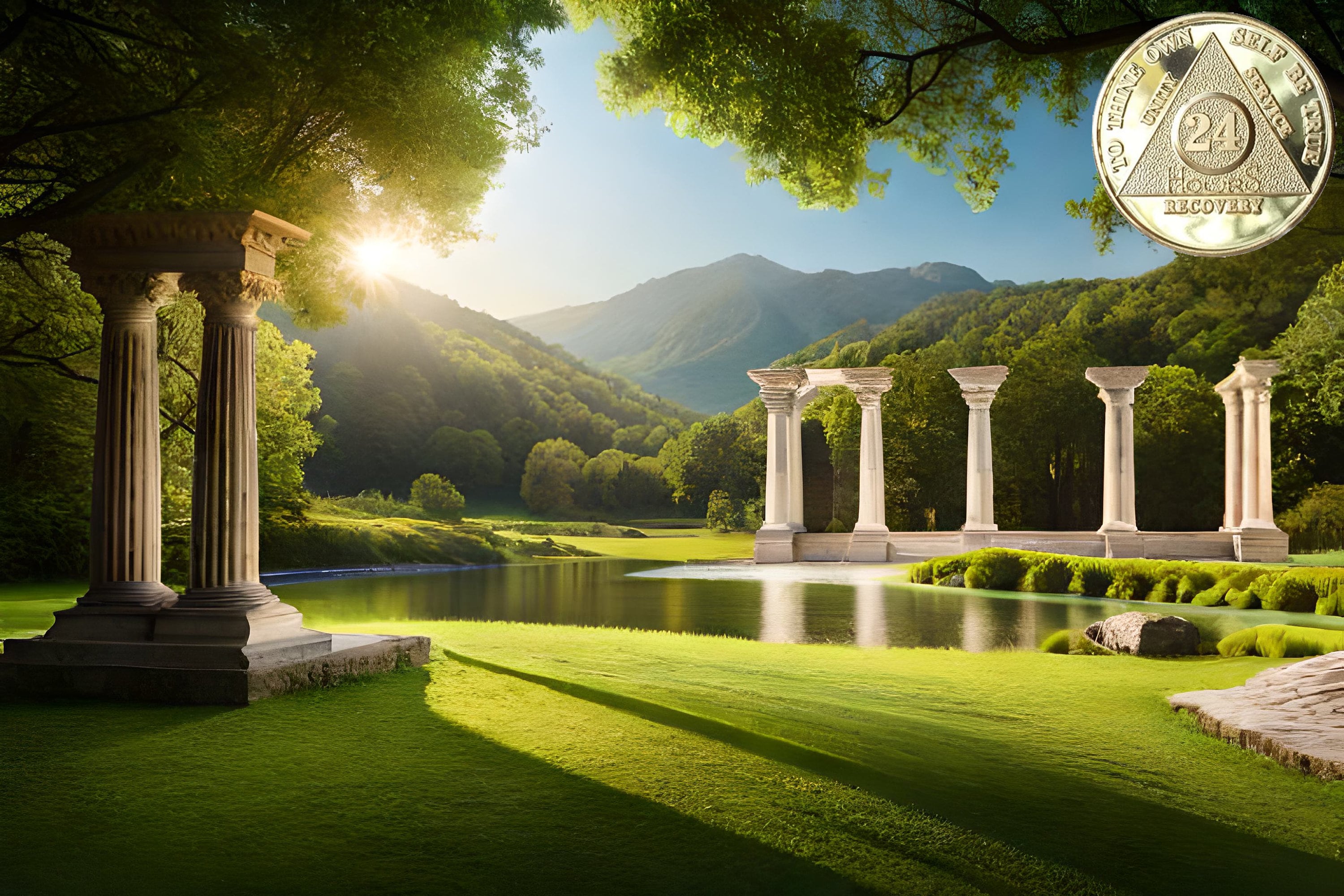 Alcoholics Anonymous Zoom Backgrounds - Ancient Forest - 24 Hours to 3 ...