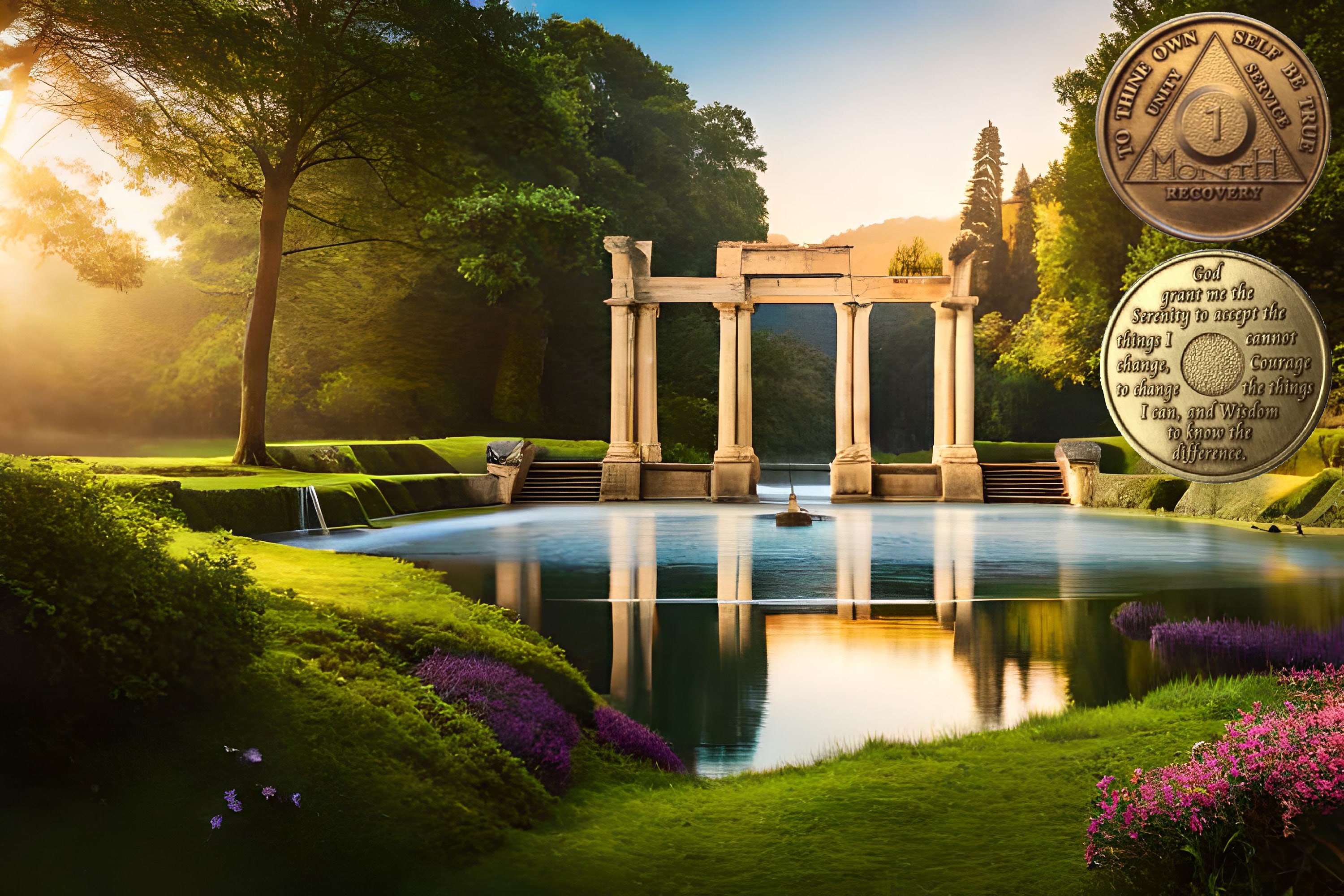 Alcoholics Anonymous Zoom Backgrounds - Ancient Forest - 24 Hours to 3 ...