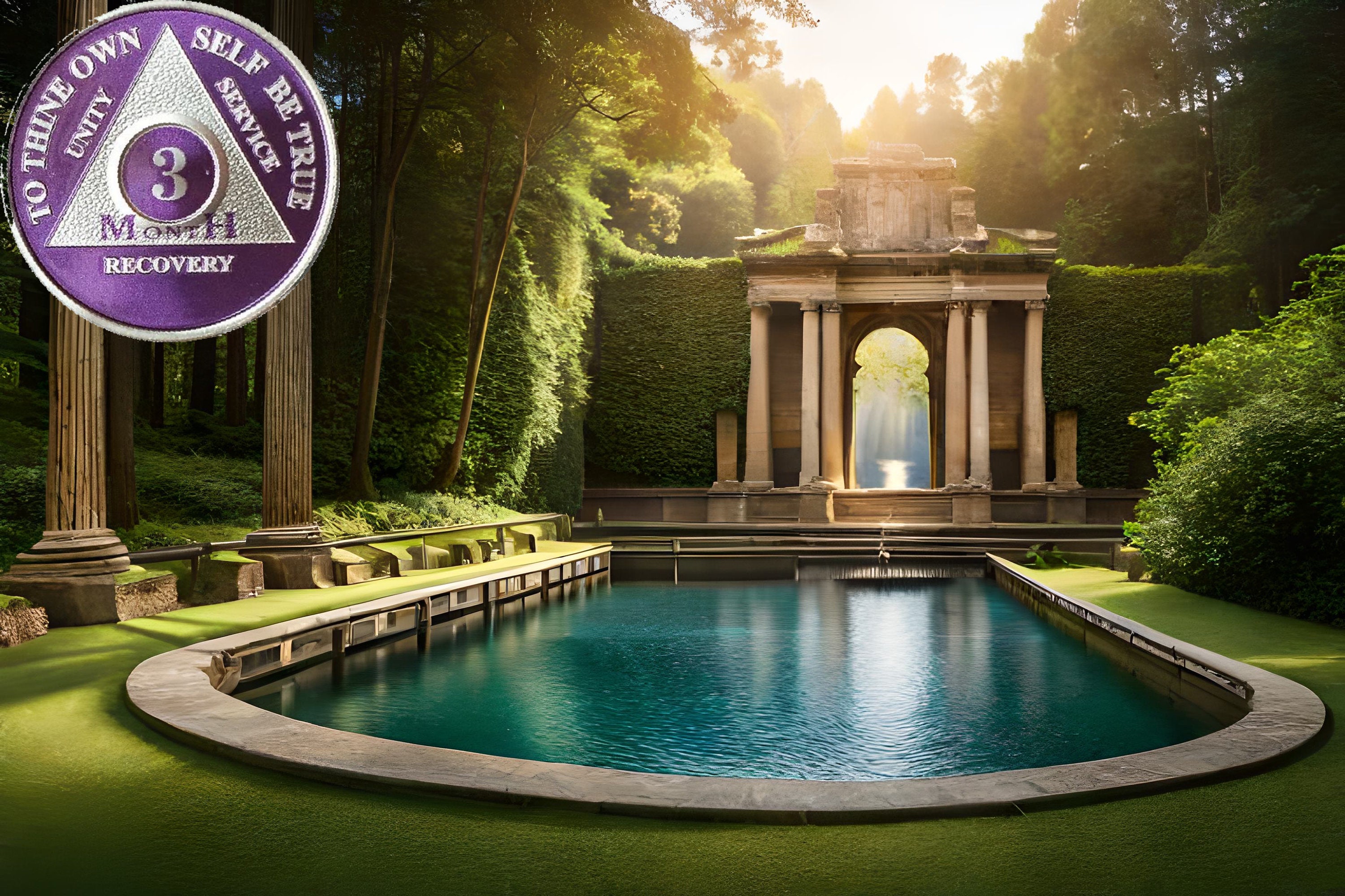 Alcoholics Anonymous Zoom Backgrounds - Ancient Forest - 24 Hours to 3 ...