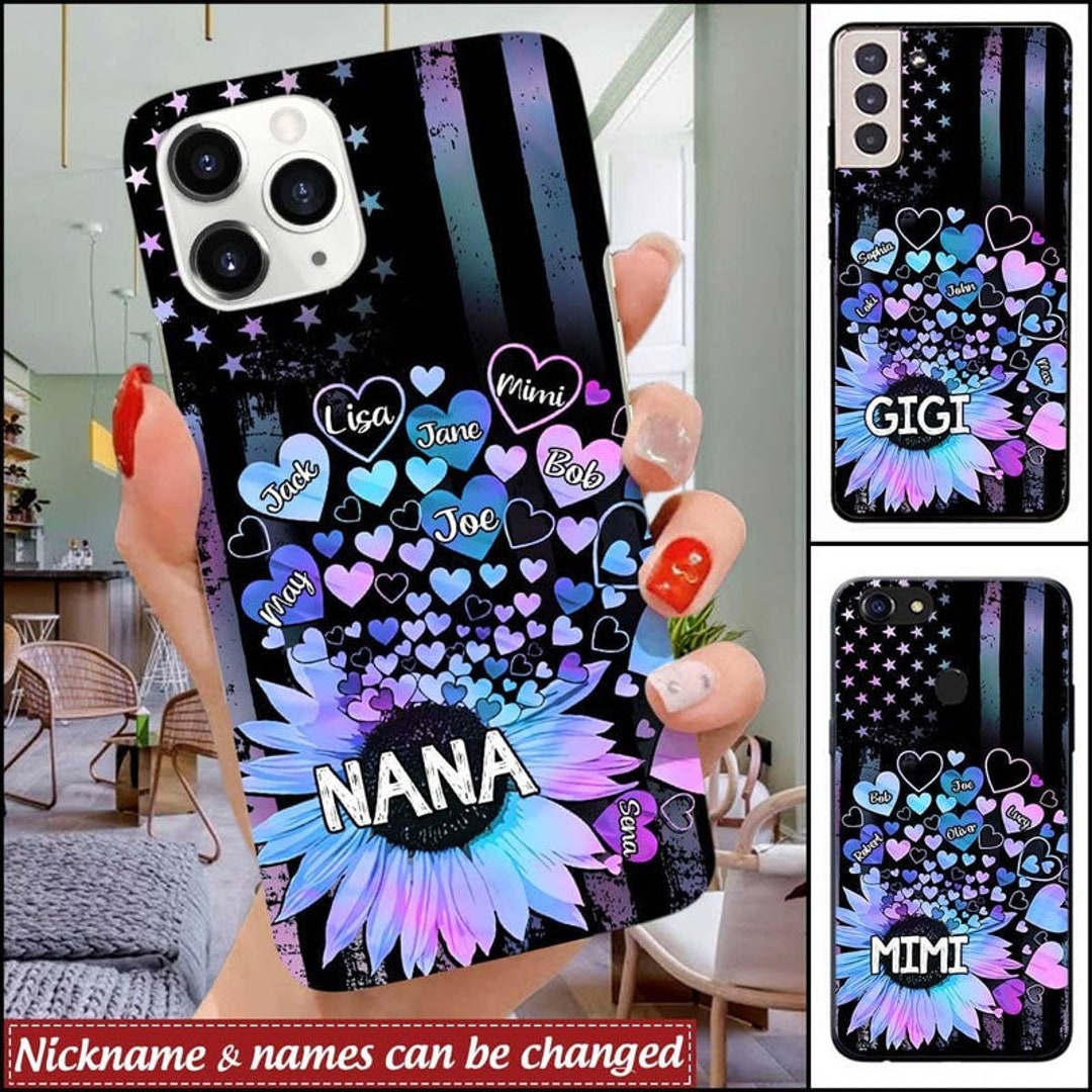 Personalized Grandma Nana Mimi Phone Case,custom for iPhone Samsung ...
